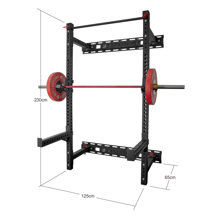 Wallmounted Folding Rack heavy duty folding power rack