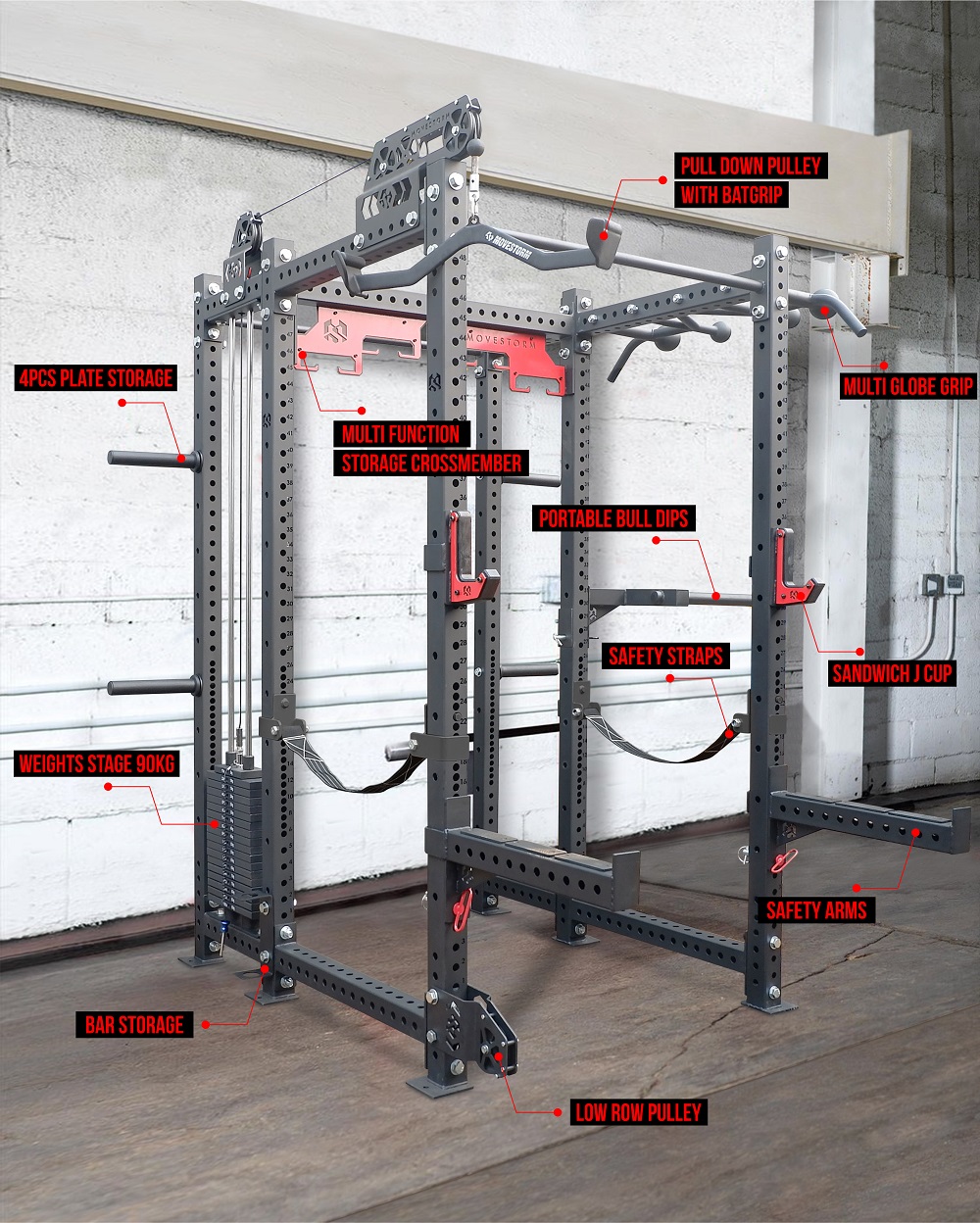 Movestorm® Ultimate Power Rack - Movestorm® Equipment